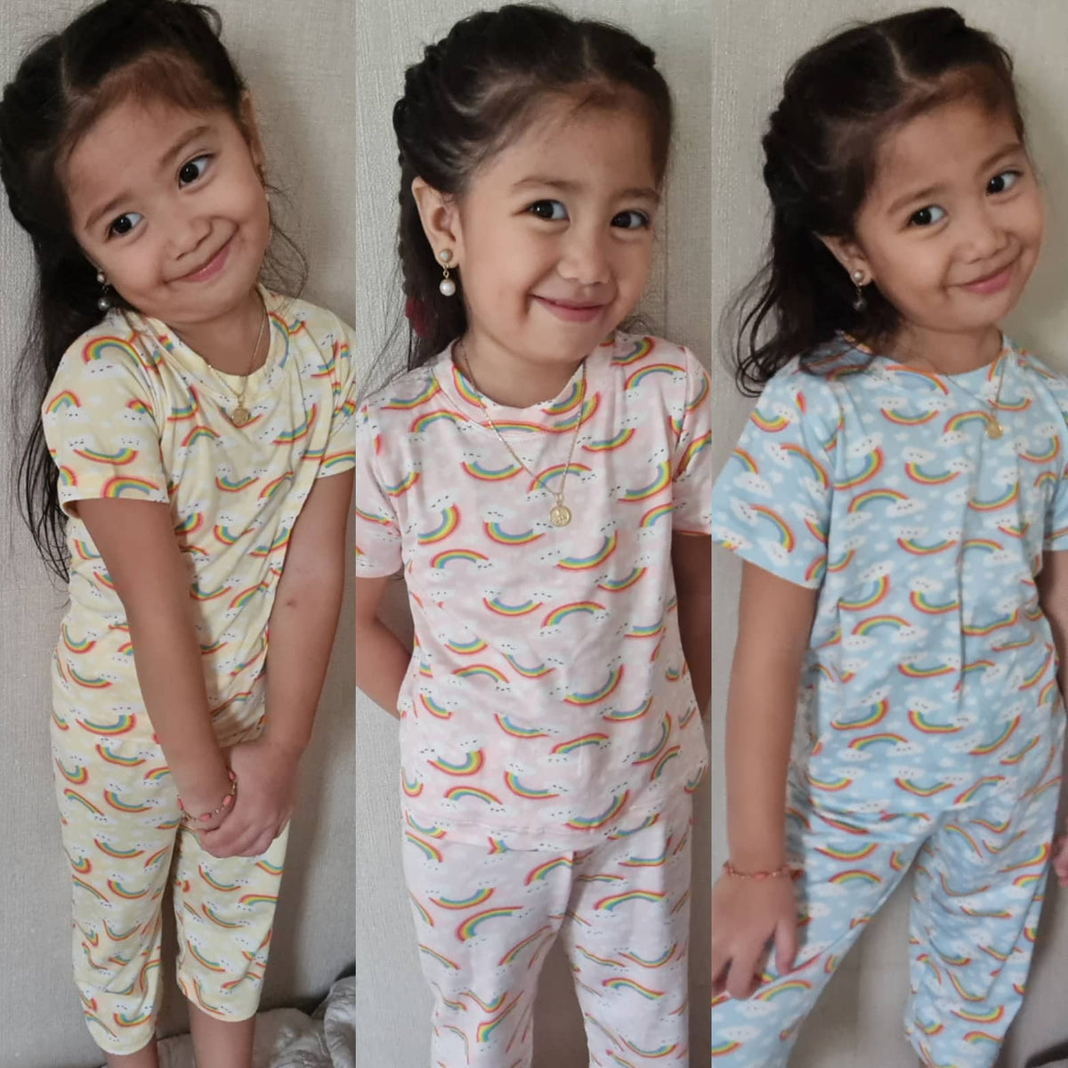 Rainbow Cloud Pajamas Set – Happy Trails Pajamas