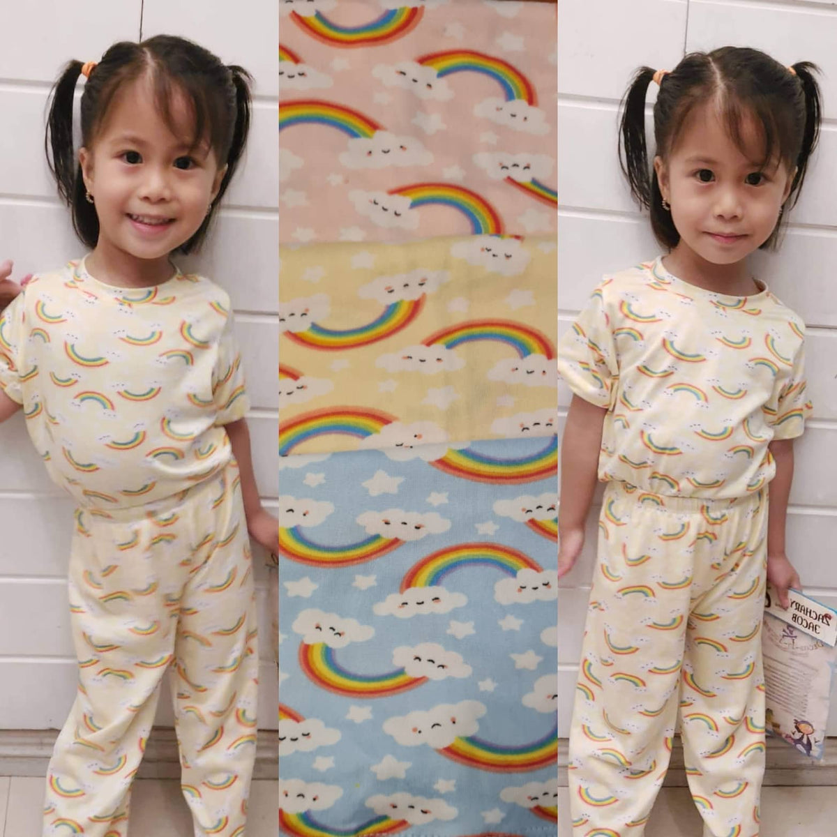 Rainbow Cloud Pajamas Set – Happy Trails Pajamas